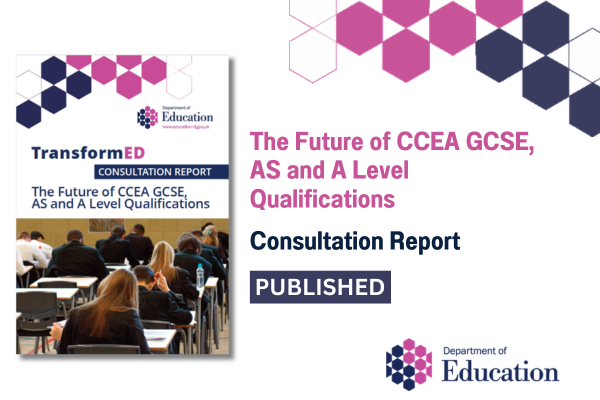 Report published following consultation on the future of CCEA GCSE, AS ...