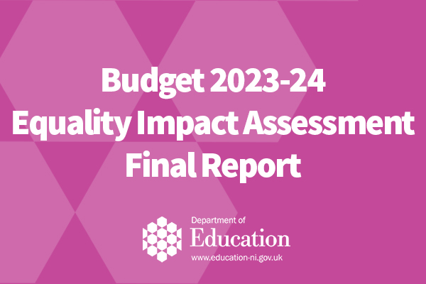 Department publishes EQIA on final budget allocations for 2023-24 ...