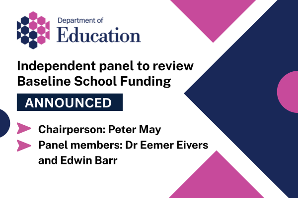 Independent Panel to review Baseline School Funding announced ...